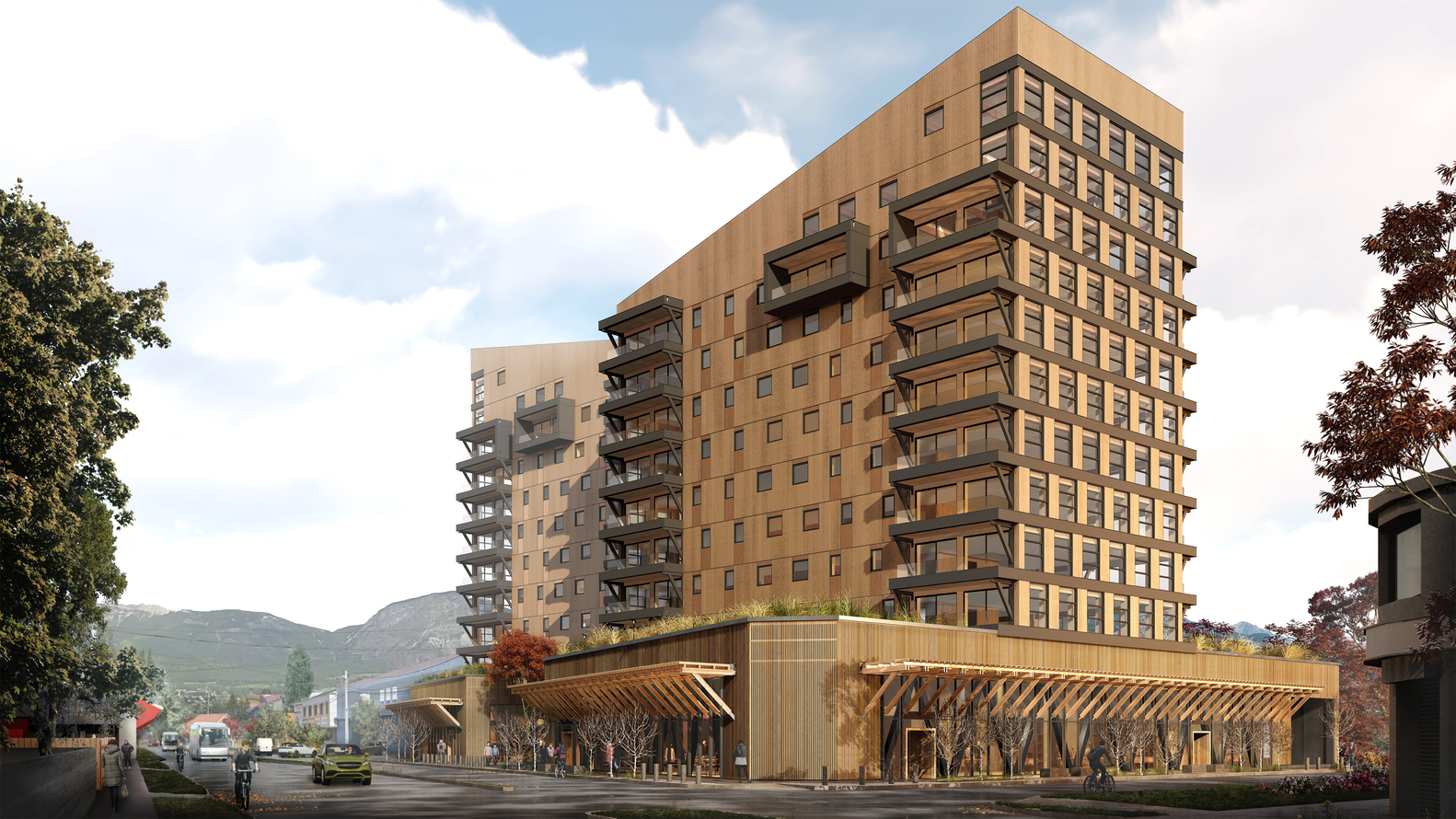 Edificio Tamango: 12 pisos CLT en Chile - Club Madera